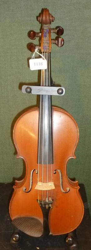 Lot 1118 - A Good 19th Century French Violin, labelled