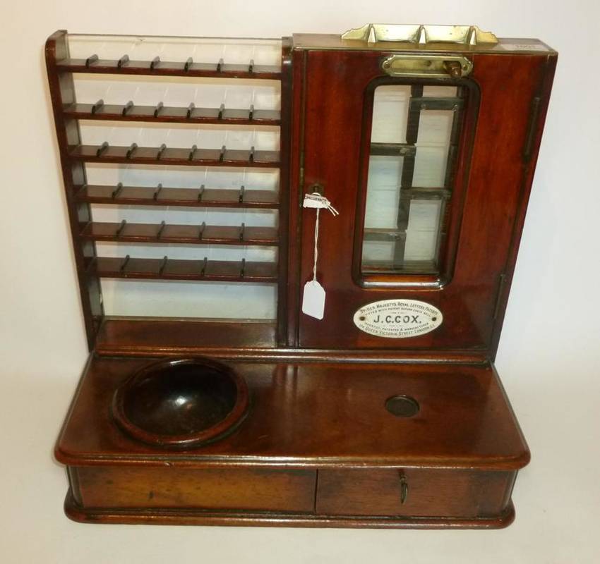 Lot 1001 - A Victorian Mahogany Cox's Patent Till,