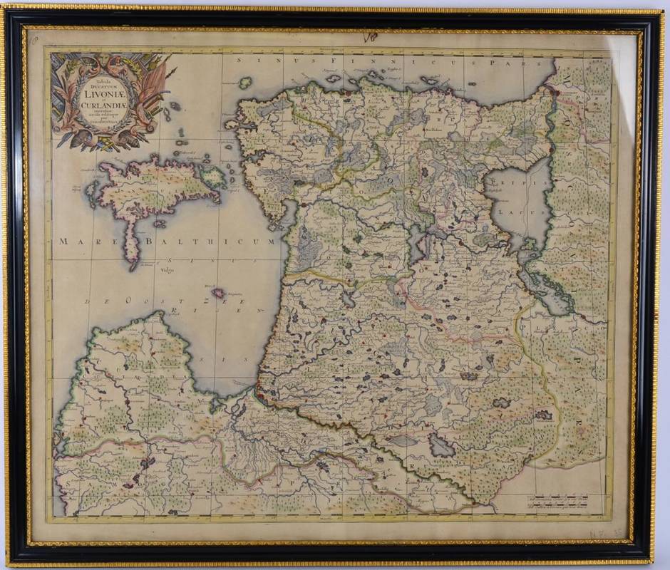 Lot 134 - Valck (Gerard) Tabula Ducatum 'Livoniae et