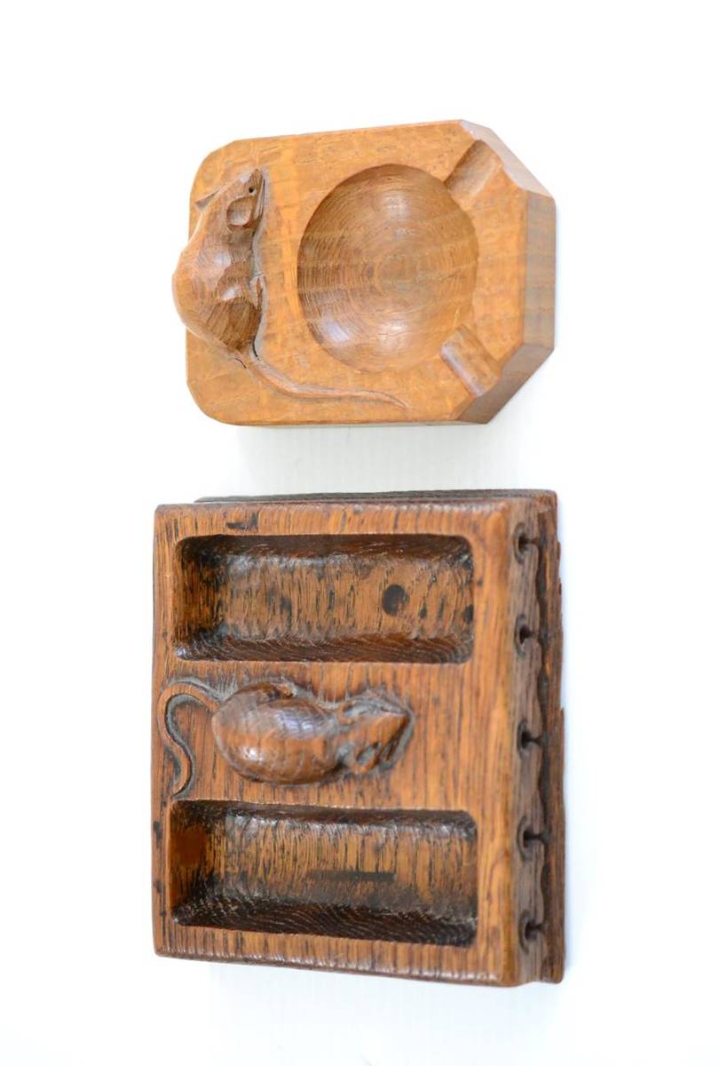 Lot 565 - A Robert "Mouseman " Thompson Oak Double