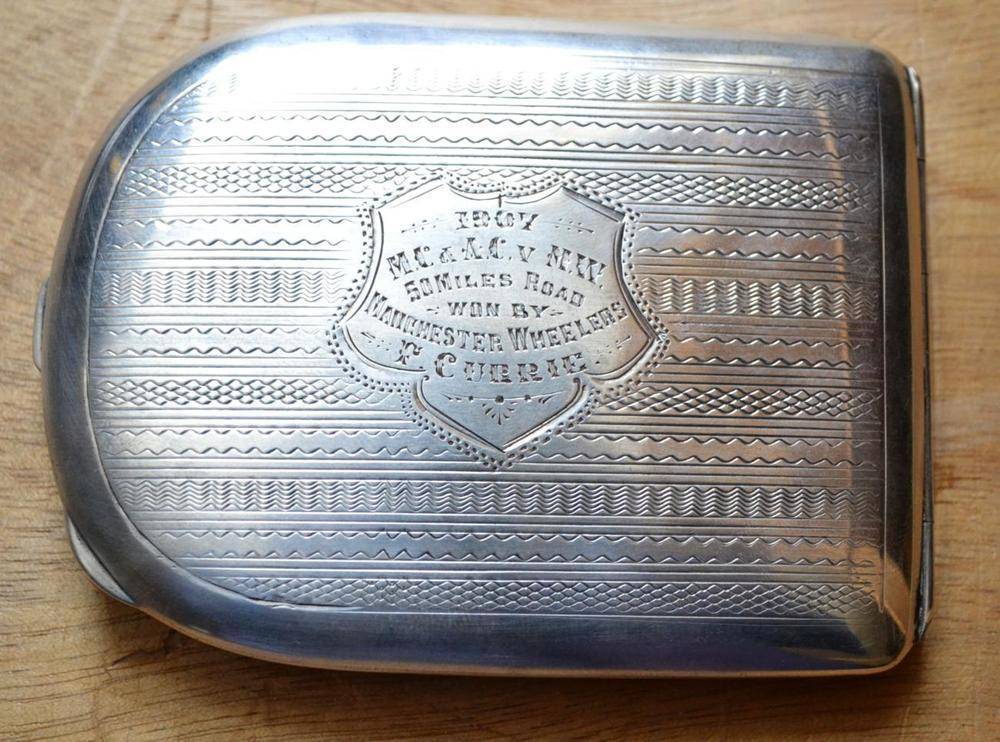 Lot 1013 - An Edwardian Silver Presentation Cigarette