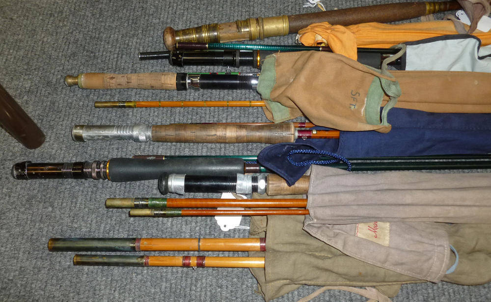 Lot 74 - Eight Mixed Rods, including a Sharpes 2pce