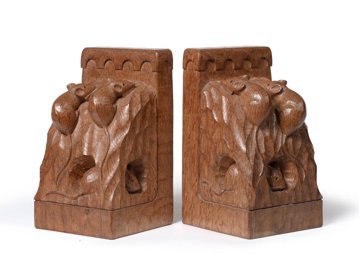 Lot 531 - A Pair of Robert "Mouseman " Thompson