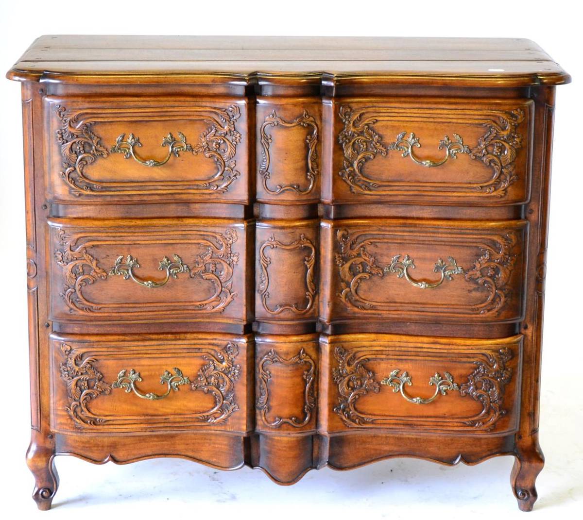 Lot 3096 - A Reproduction French Style Three Drawer