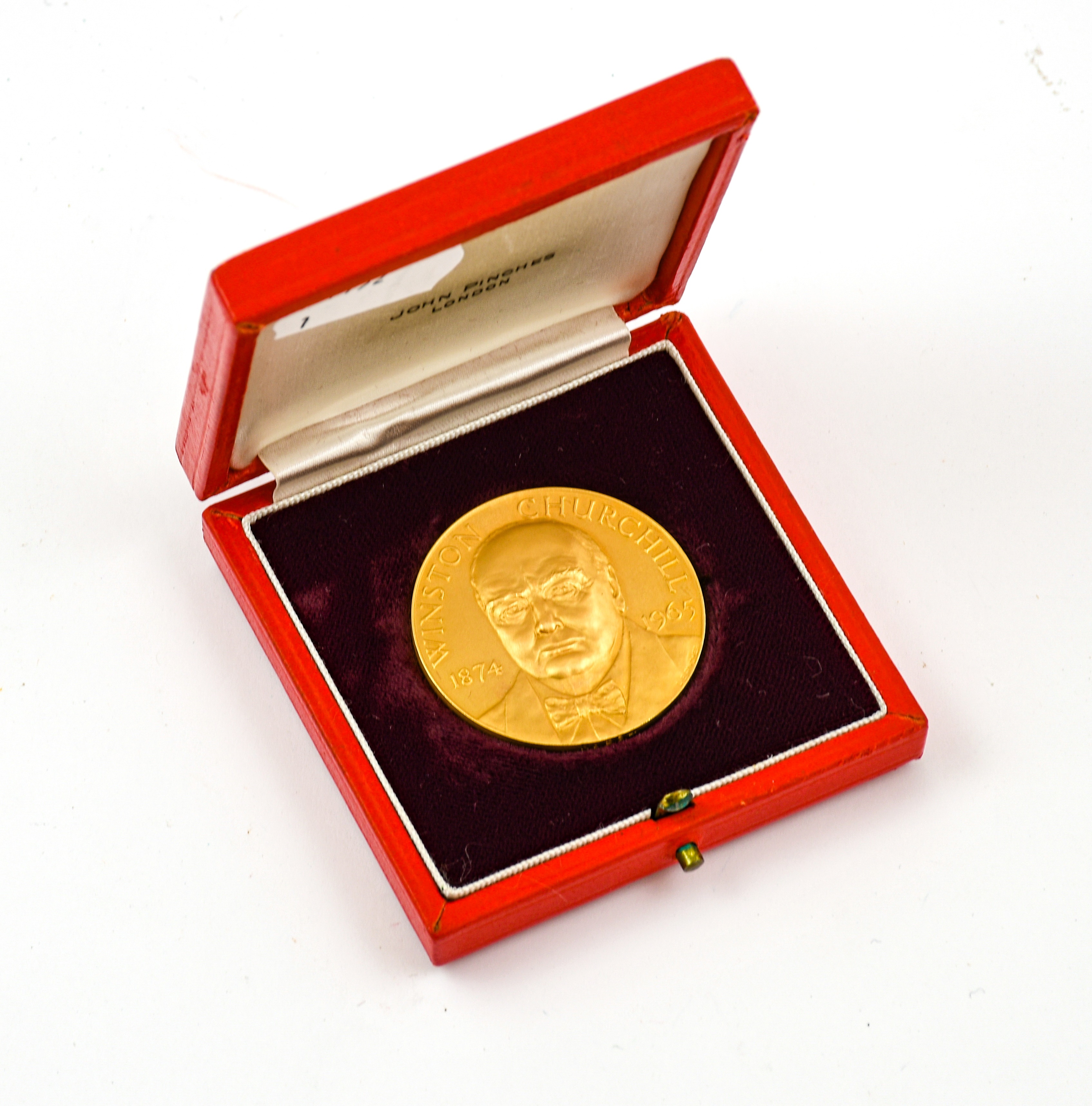 Lot 235 - Winston Churchill, Gold Commemorative Medal,
