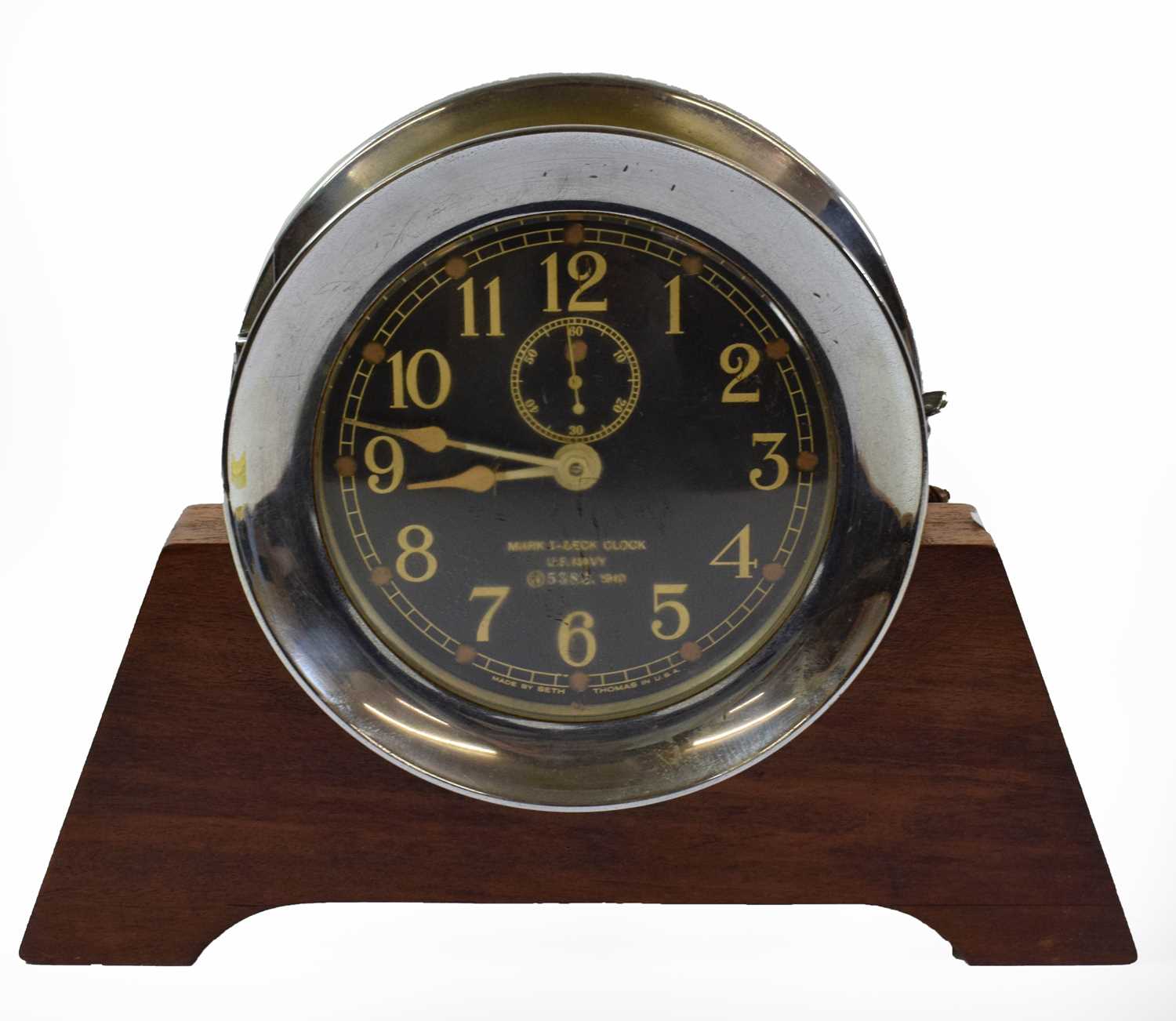 A Second World War US Navy Mark 1-Deck Clock by Seth Thomas | Barnebys