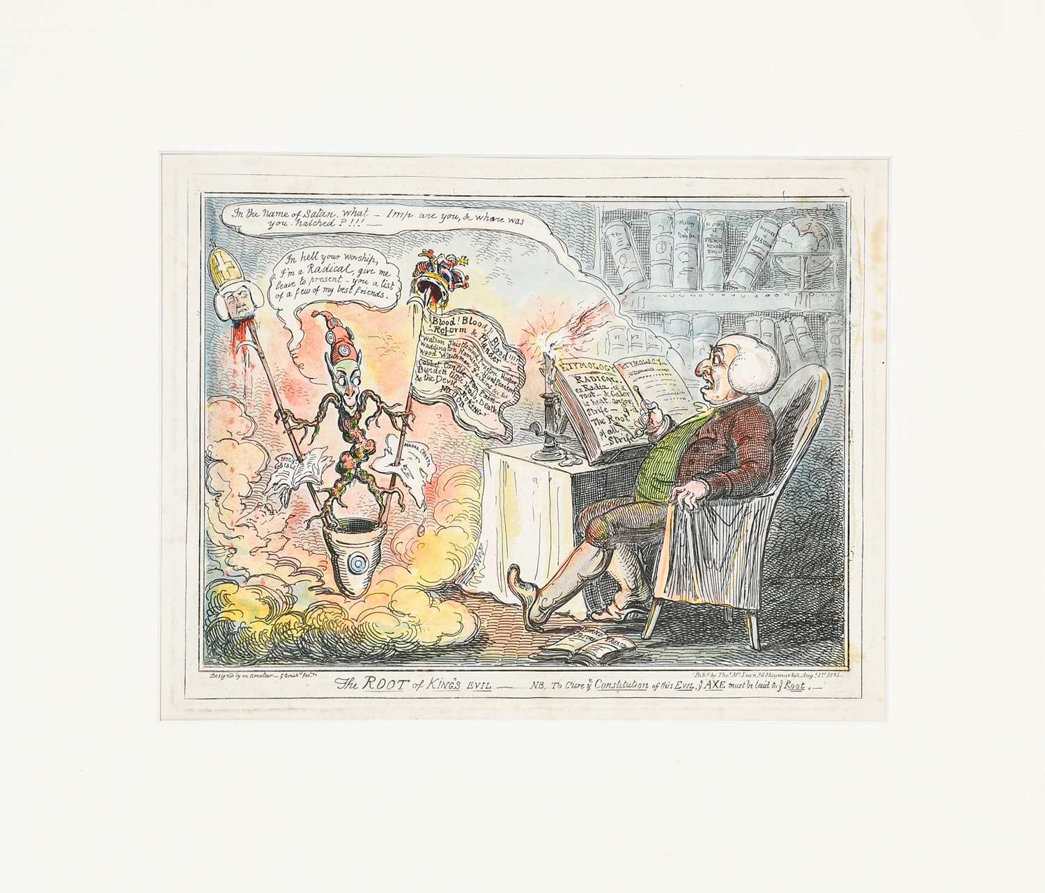 Lot 248 - Cruikshank family. Collection of caricatures,