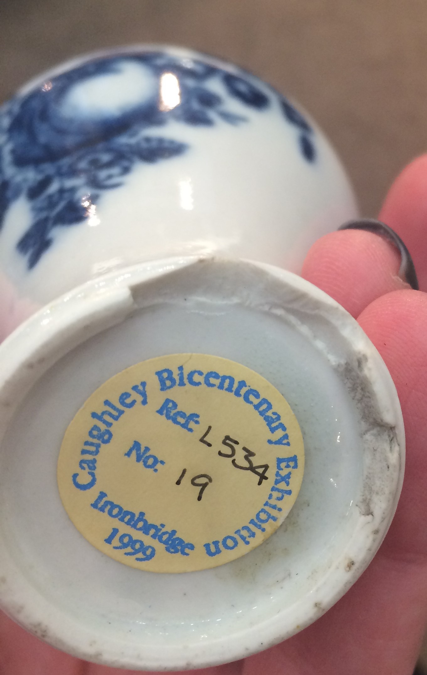 Lot 43 - A Caughley Porcelain Small Vase, circa