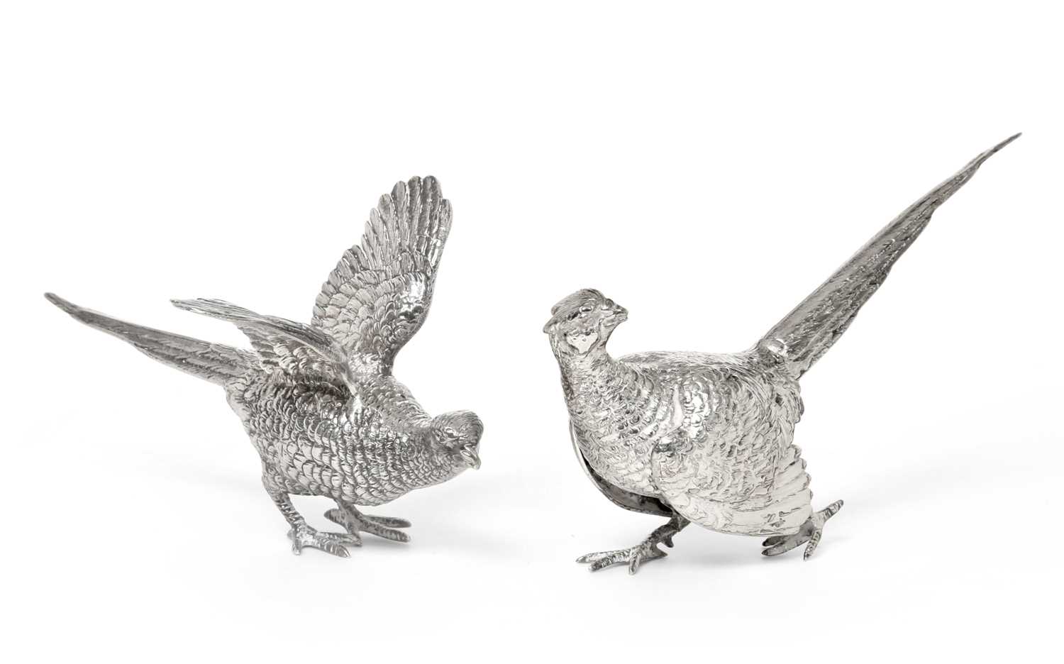 Lot 206 - A Pair of Elizabeth II Silver Models of