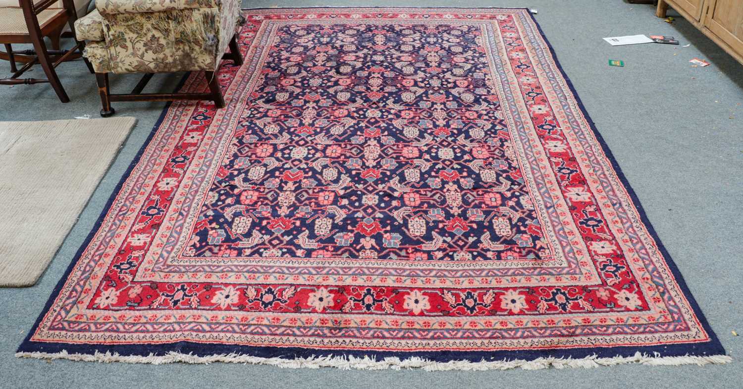 Lot 1216 - Faraghan carpet, the indigo Herati field