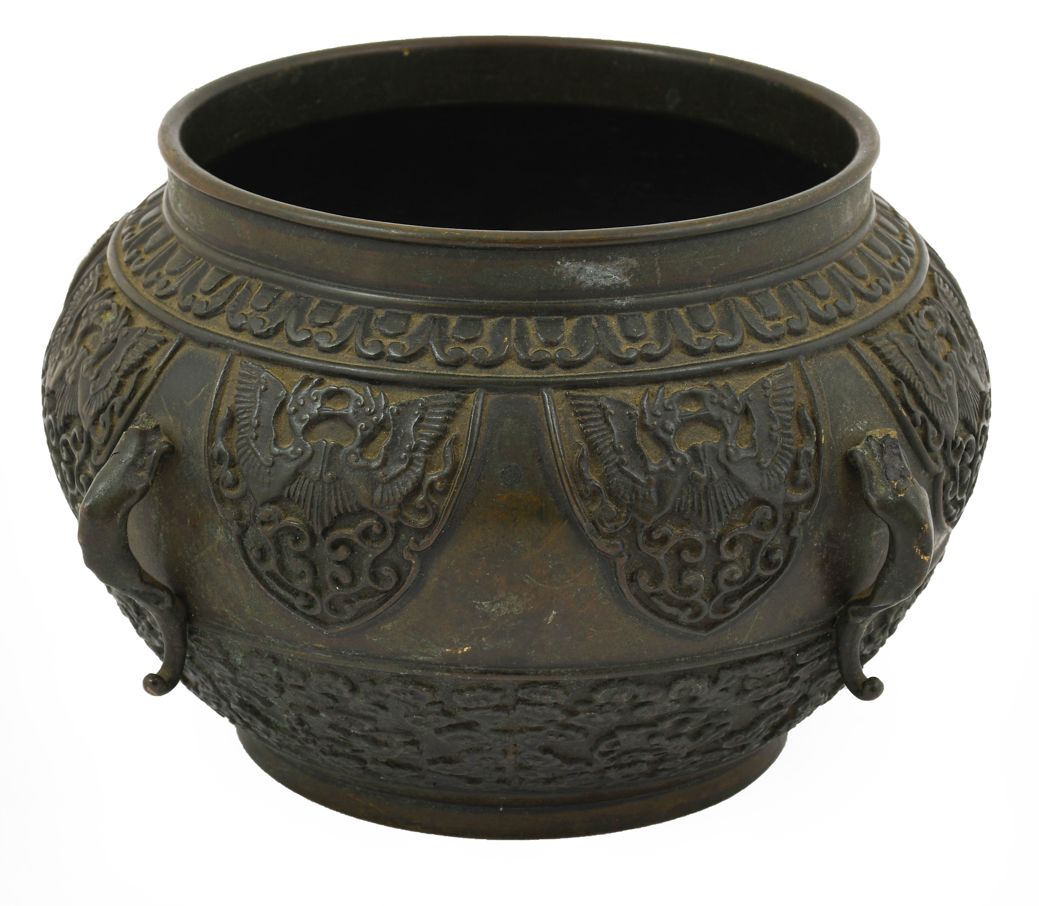 Lot 683 - A Chinese Bronze Bowl, in Archaic style, of