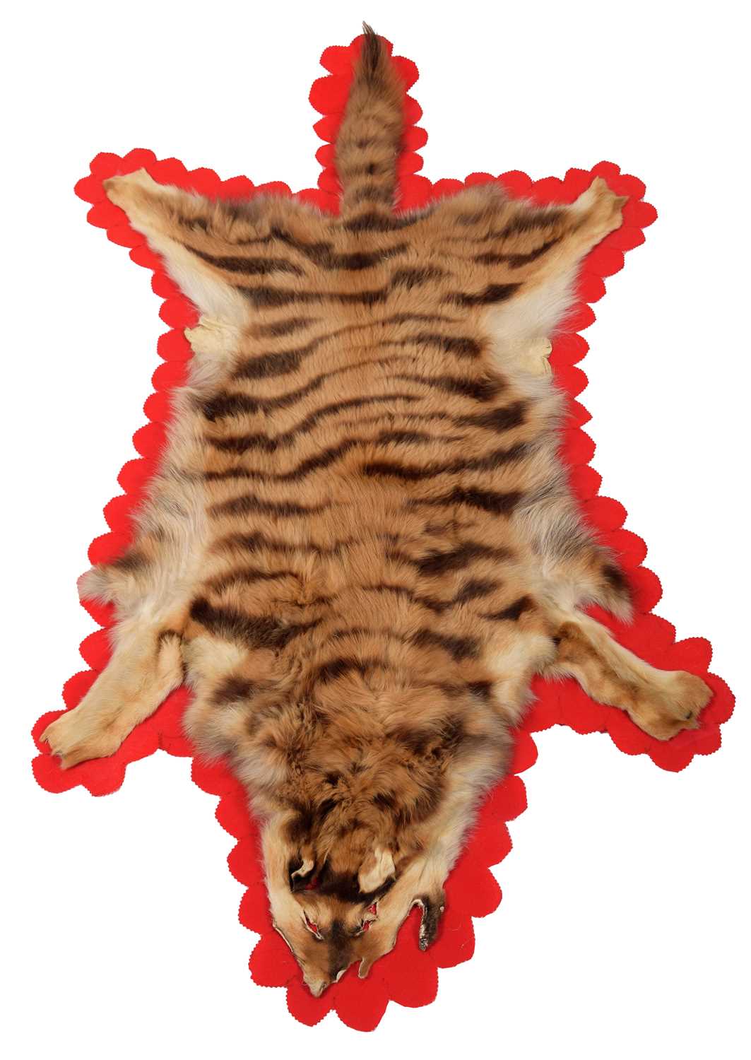 Lot 97 - Taxidermy: Aardwolf Skin Rug (Proteles