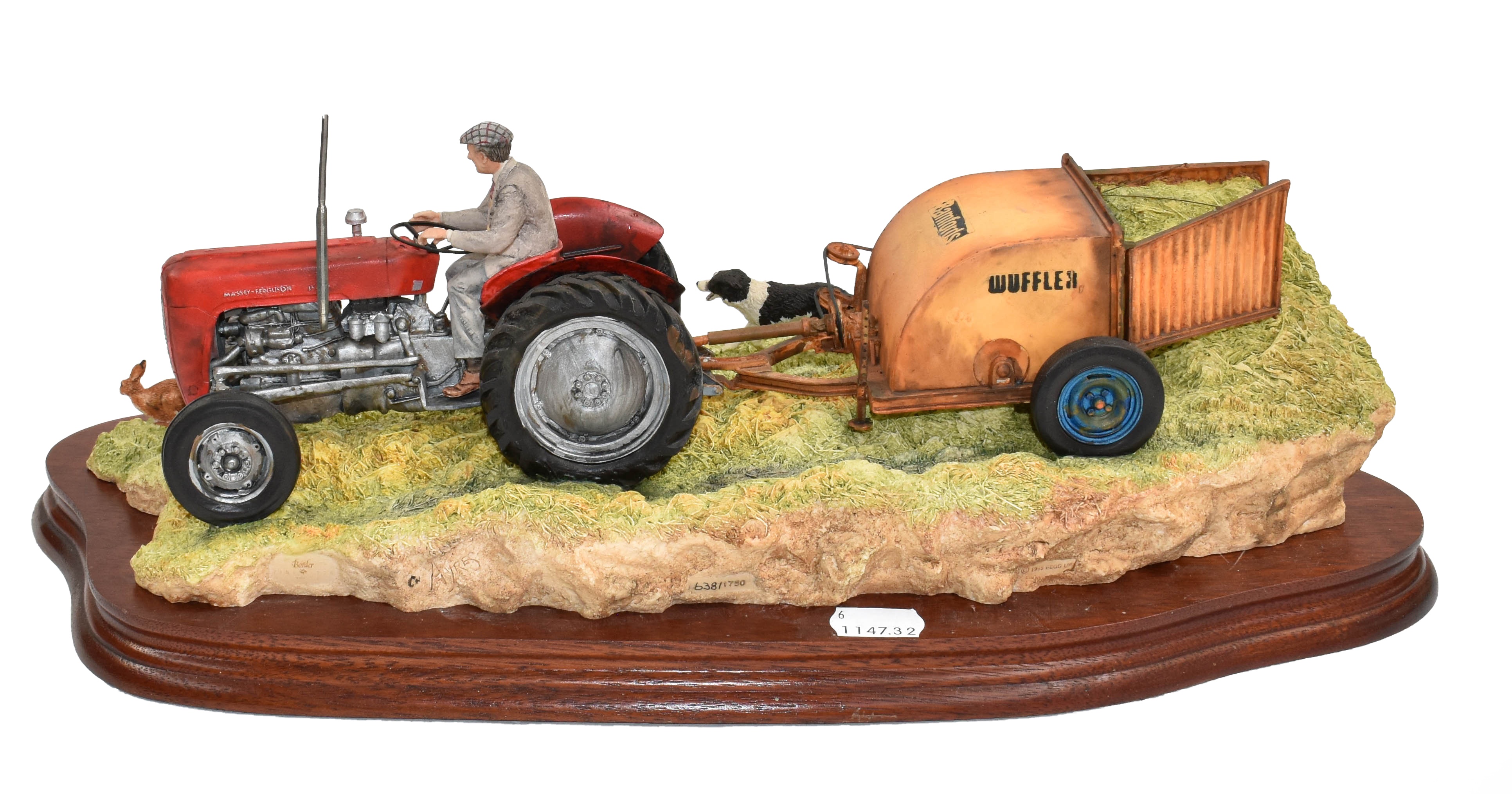 Lot 1018 - Border Fine Arts 'Hay Turning' (Massey