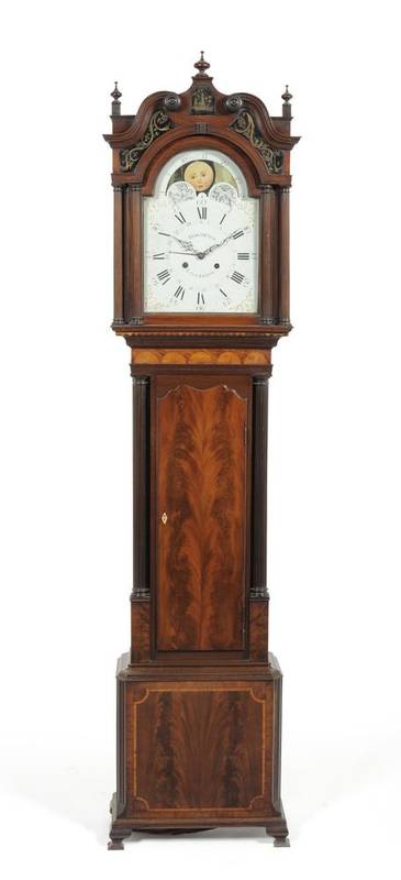 Lot 1061 - A Mahogany Eight Day Longcase Clock,