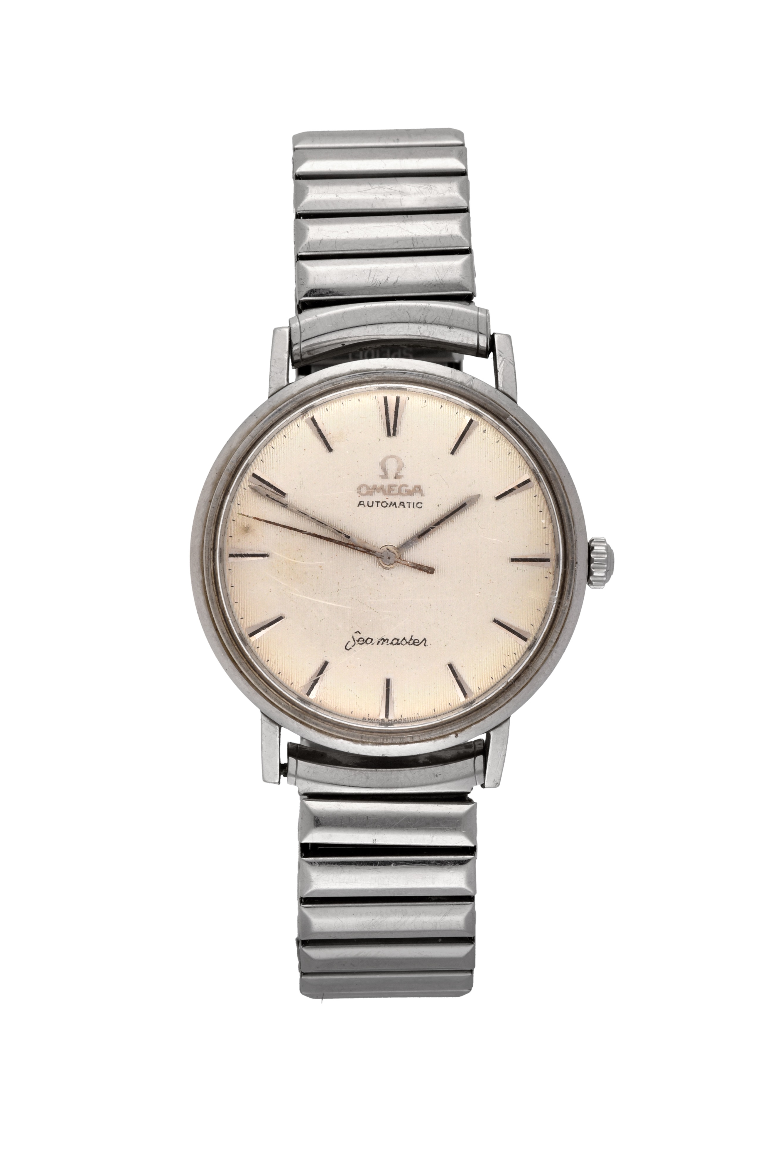 Lot 2239 Omega A Stainless Steel Automatic Centre lot-2239-omega-a-stainless-steel-automatic-centre