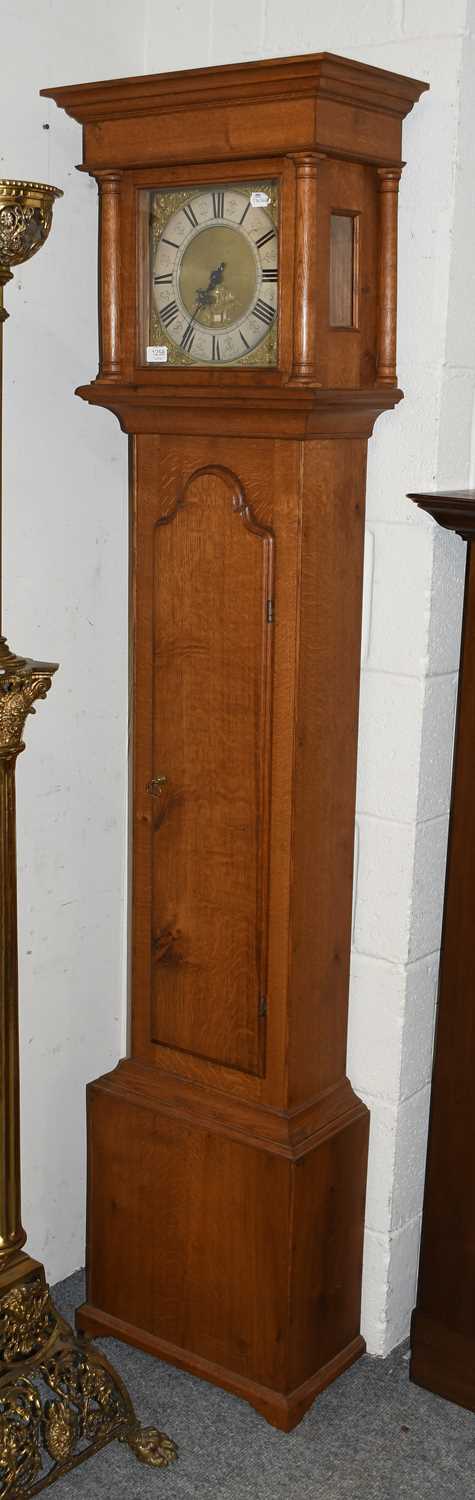 Lot 670 - An Oak Thirty Hour Longcase Clock, signed W