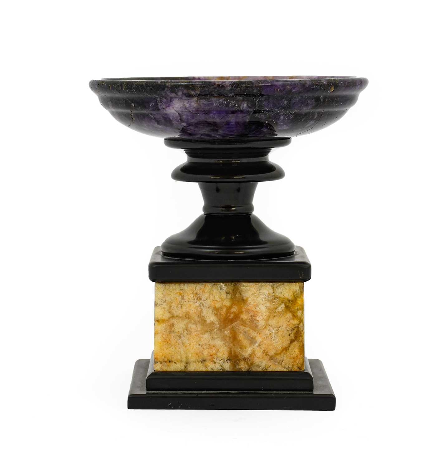 Lot 822 - A Blue John Tazza, 19th century, of dished