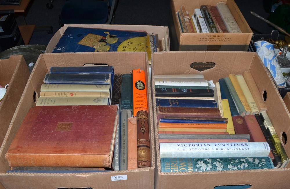 Lot 689 - Four cartons of books including Victorian