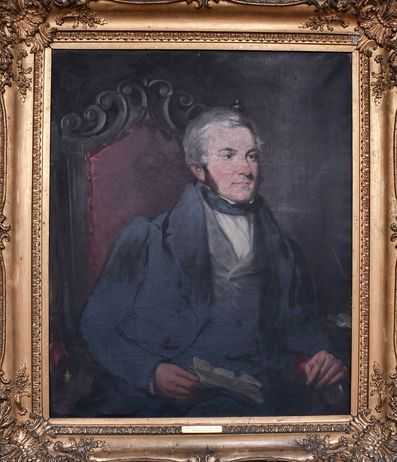 Lot 1017 - R* Elliott (19th century) Portrait of