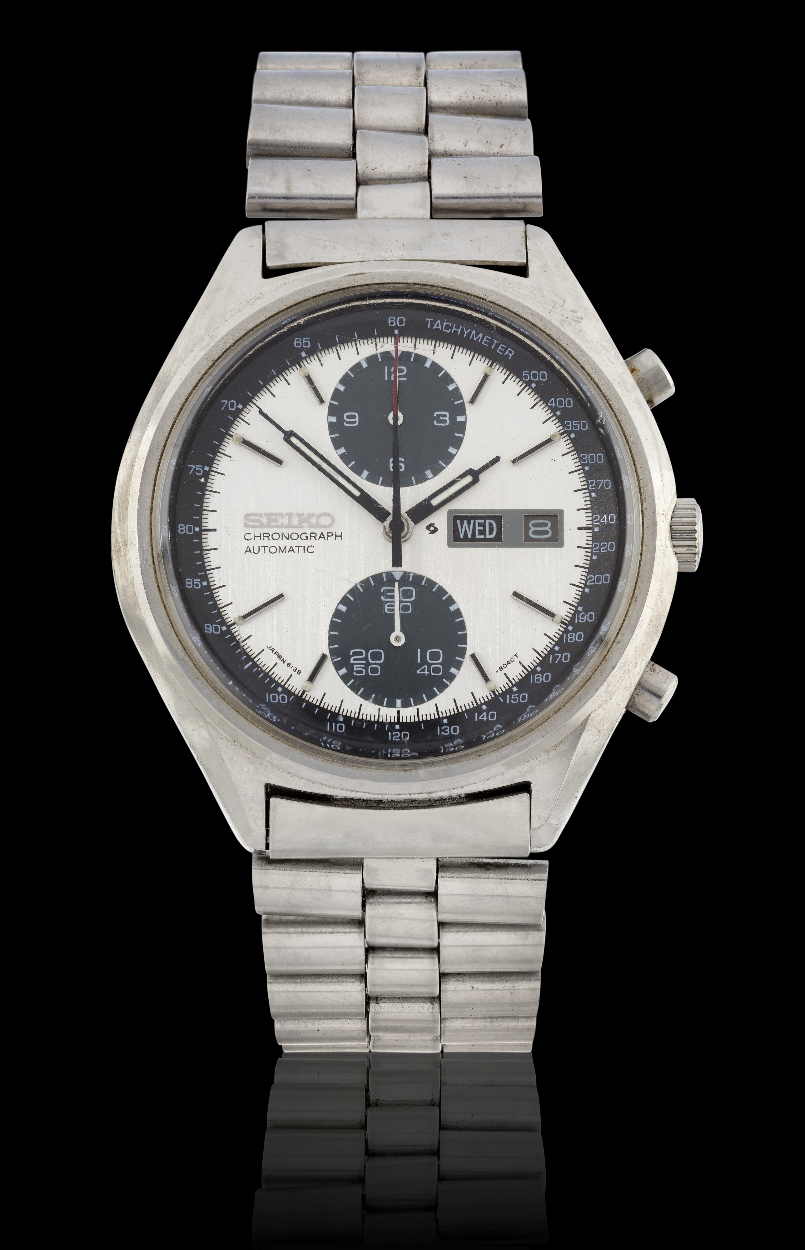 Lot 2357 - Seiko: A Stainless Steel Automatic Day/Date