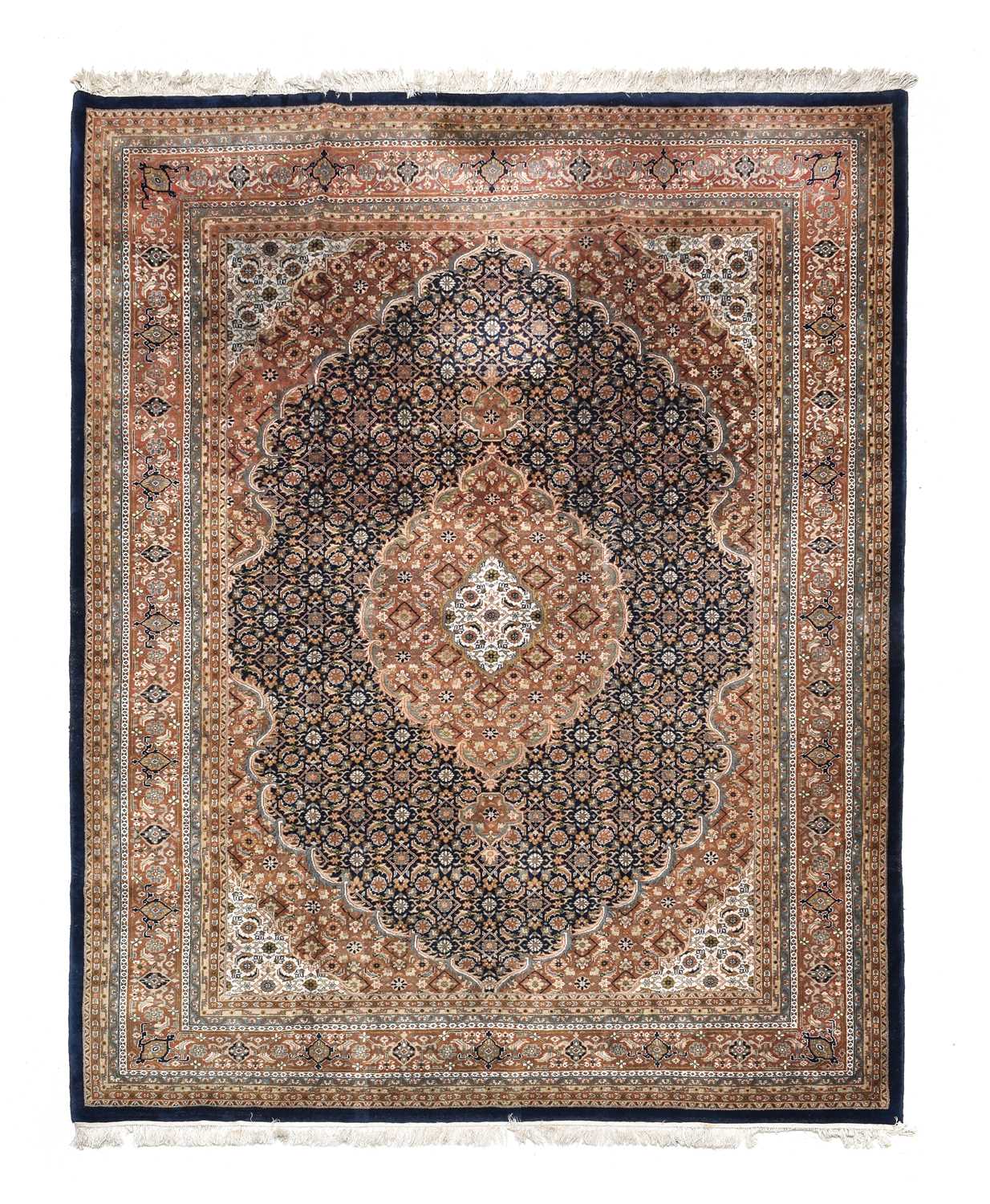 Lot 395 - Indian Carpet, modern The indigo Herati