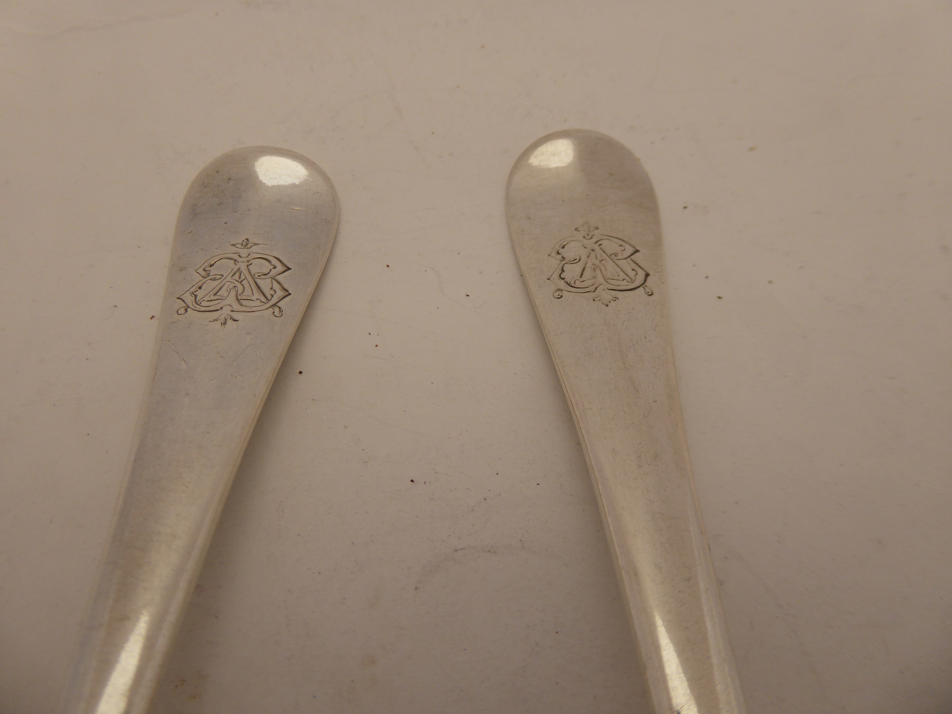 Lot 2207 - Six Queen Anne Scottish Silver Table-Spoons