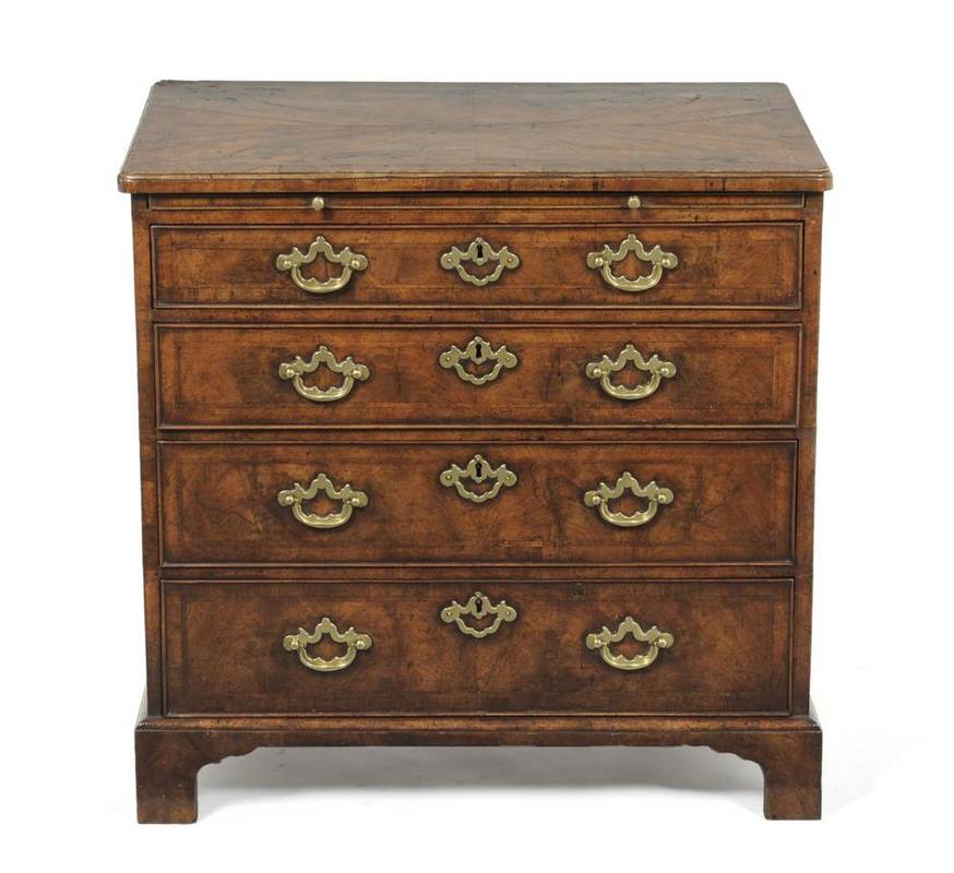 Lot 1161 - A George II Style Walnut, Featherbanded and