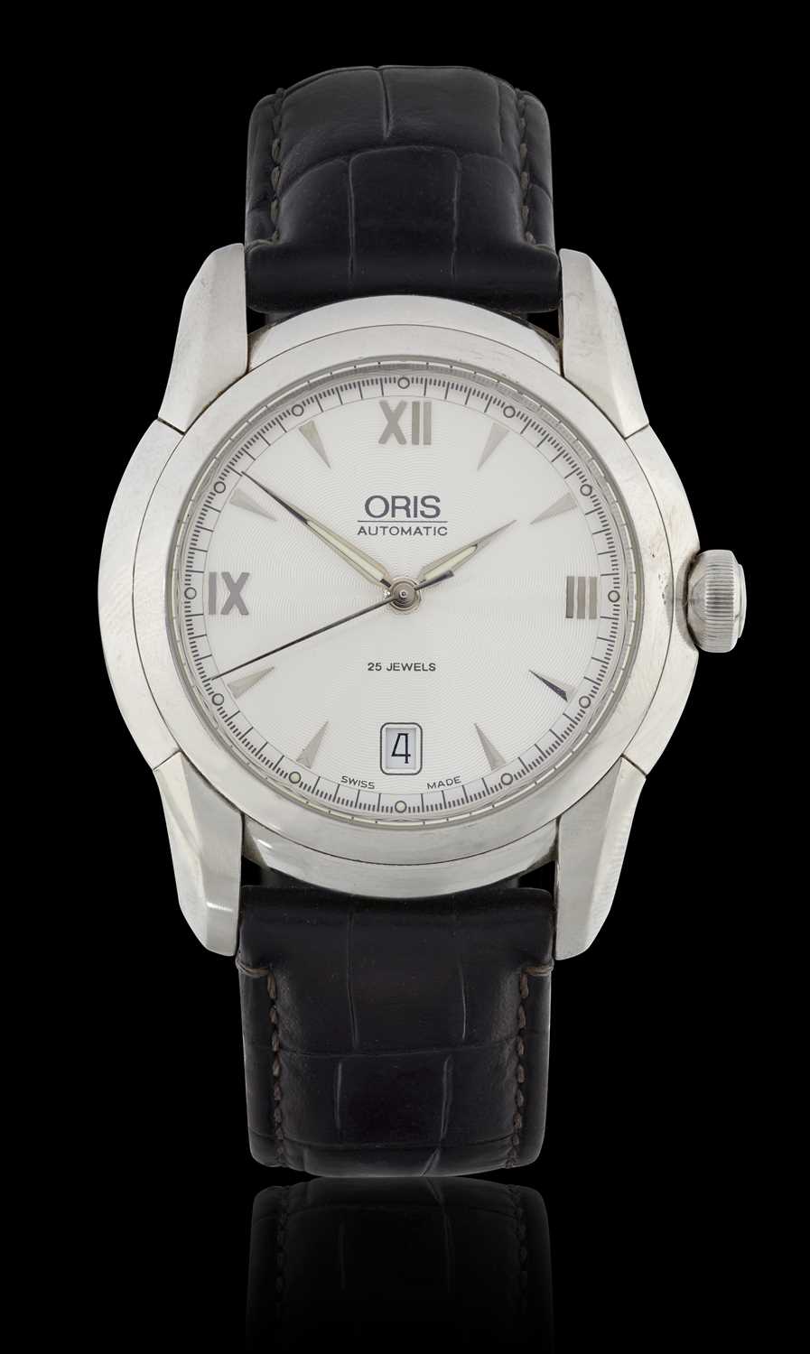 Lot 2368 - Oris: A Stainless Steel Automatic Calendar