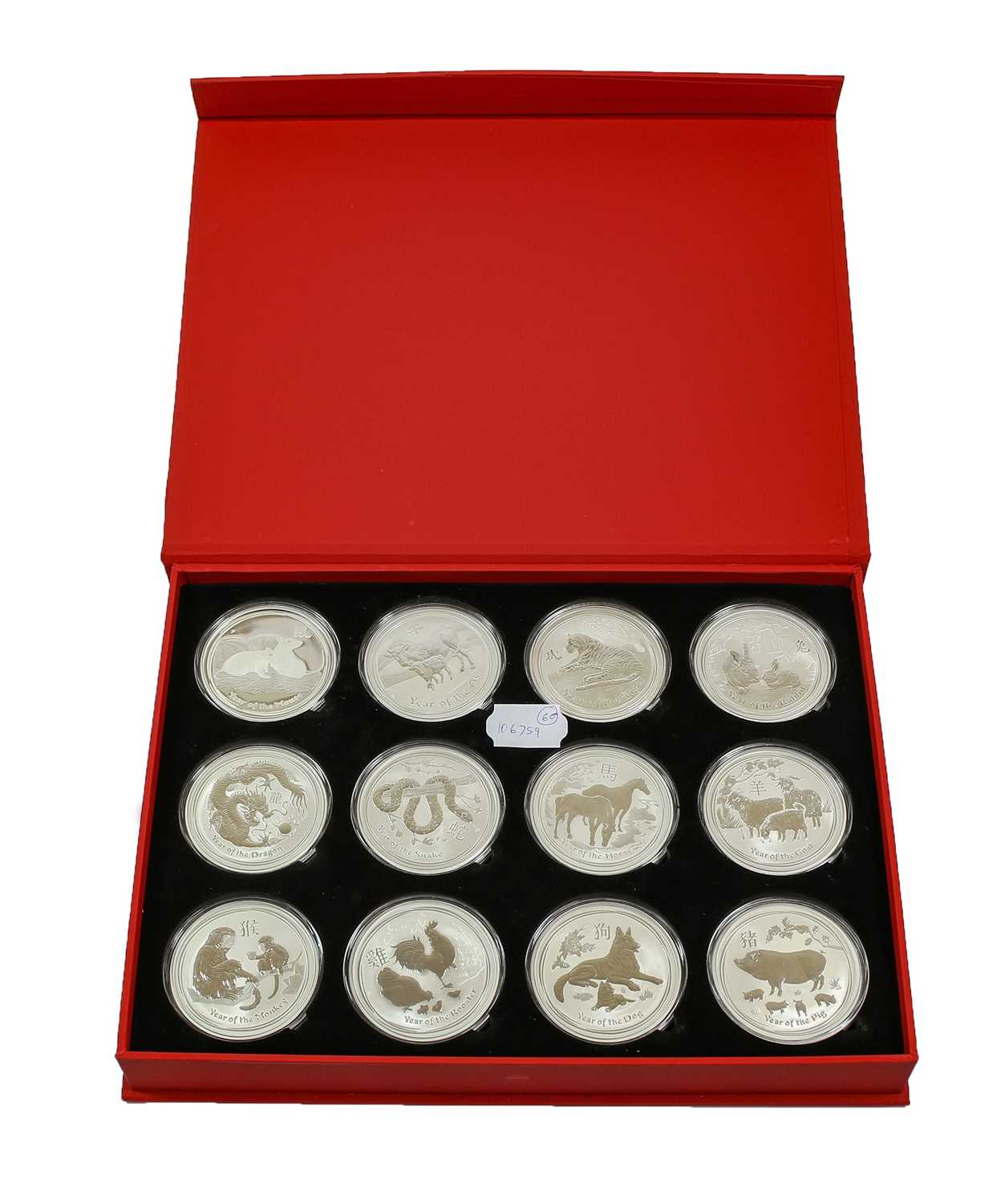 Lot 144 - Australia, 2oz Silver Lunar Set Series II,
