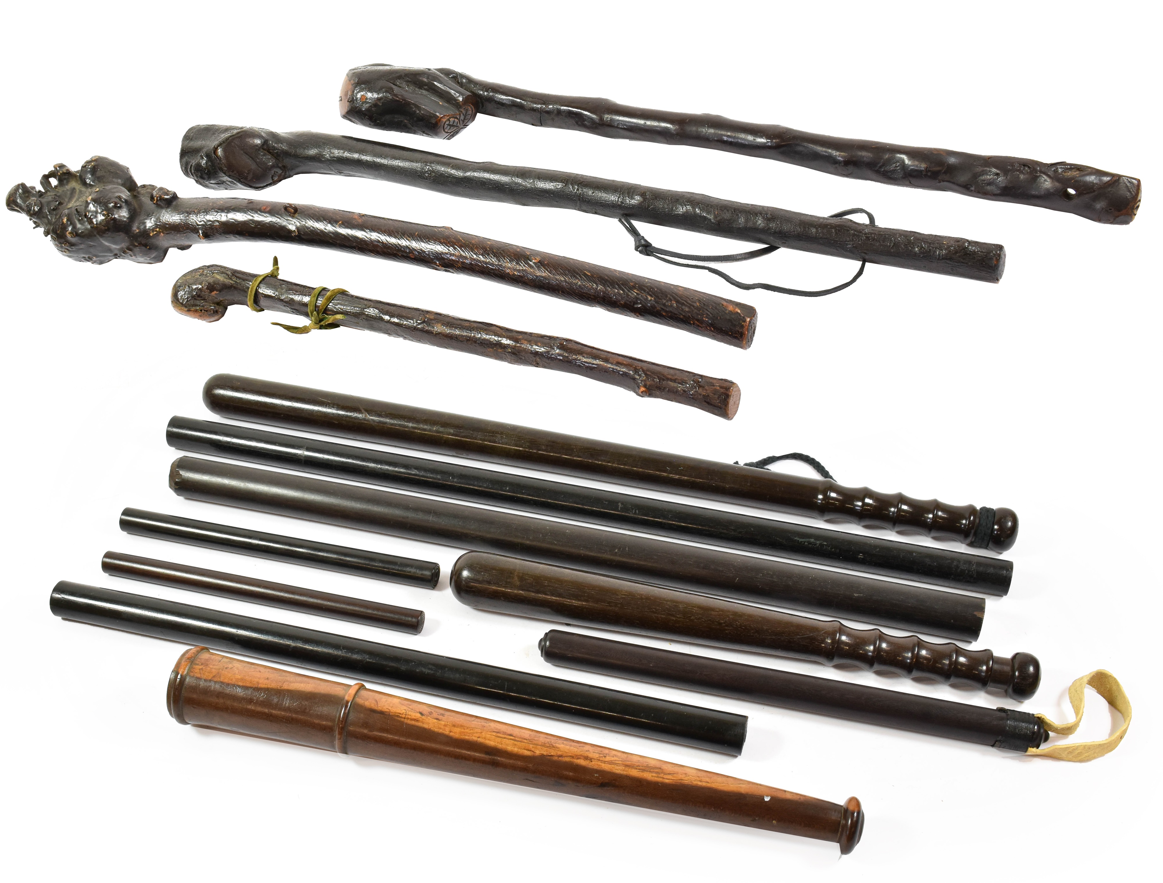 Lot 2103 - A 20th Century Lignum Vitae Truncheon, with