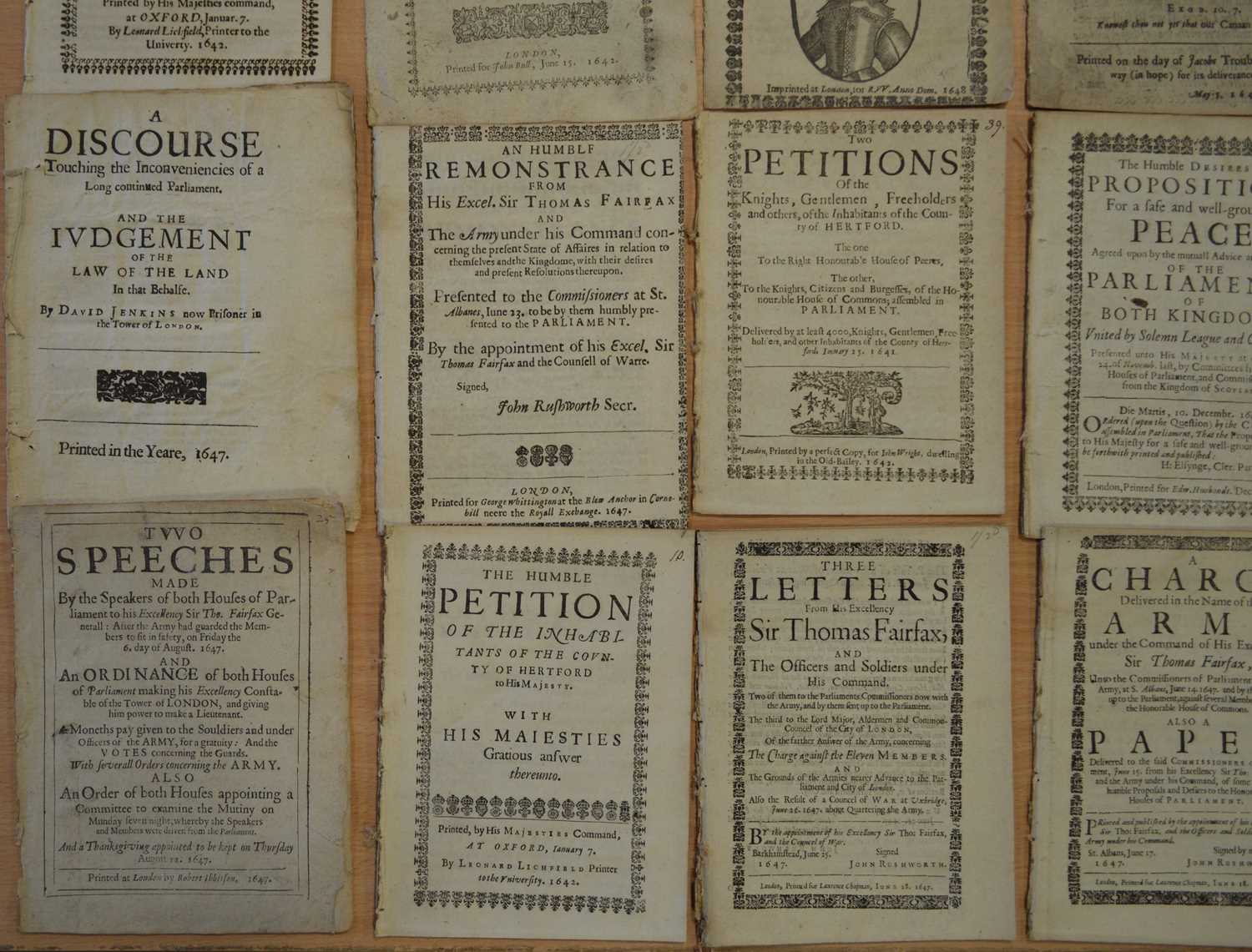 Lot 42 - Civil War Pamphlets Fairfax (Lord), A