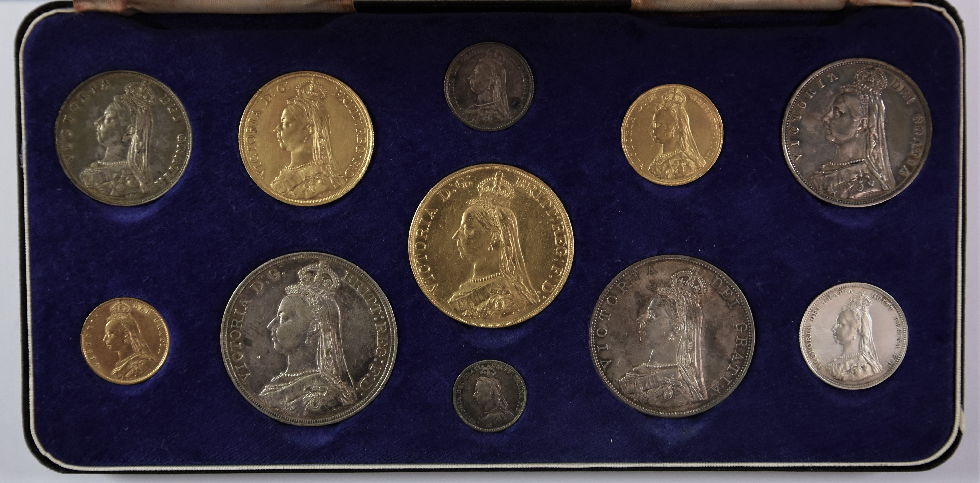 Lot 139 - Victoria, 'Golden Jubilee' Specimen Set 1887,