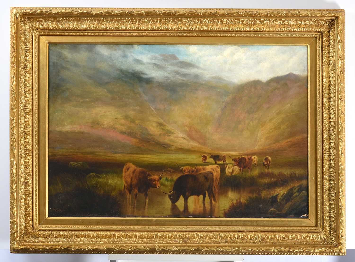 Lot 520 - William Perring Hollyer (1834-1922) Cattle