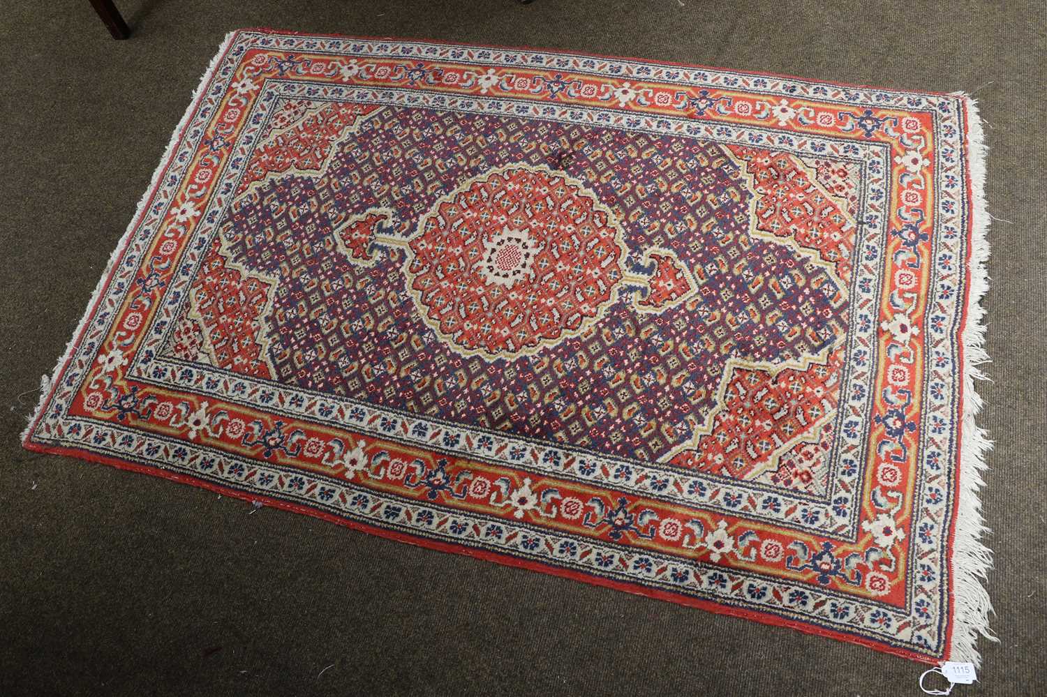 Lot 1115 - A Rug of West Iranian Design, the Herati