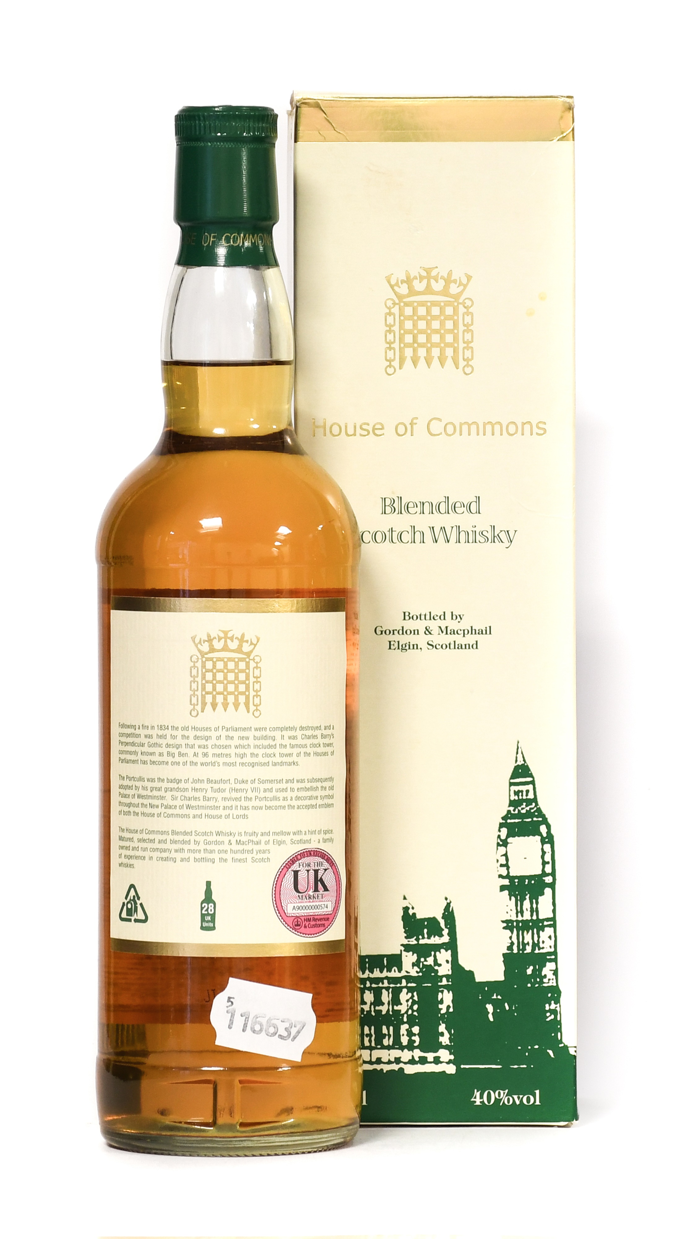 Lot 5211 - House Of Commons Blended Scotch Whisky,