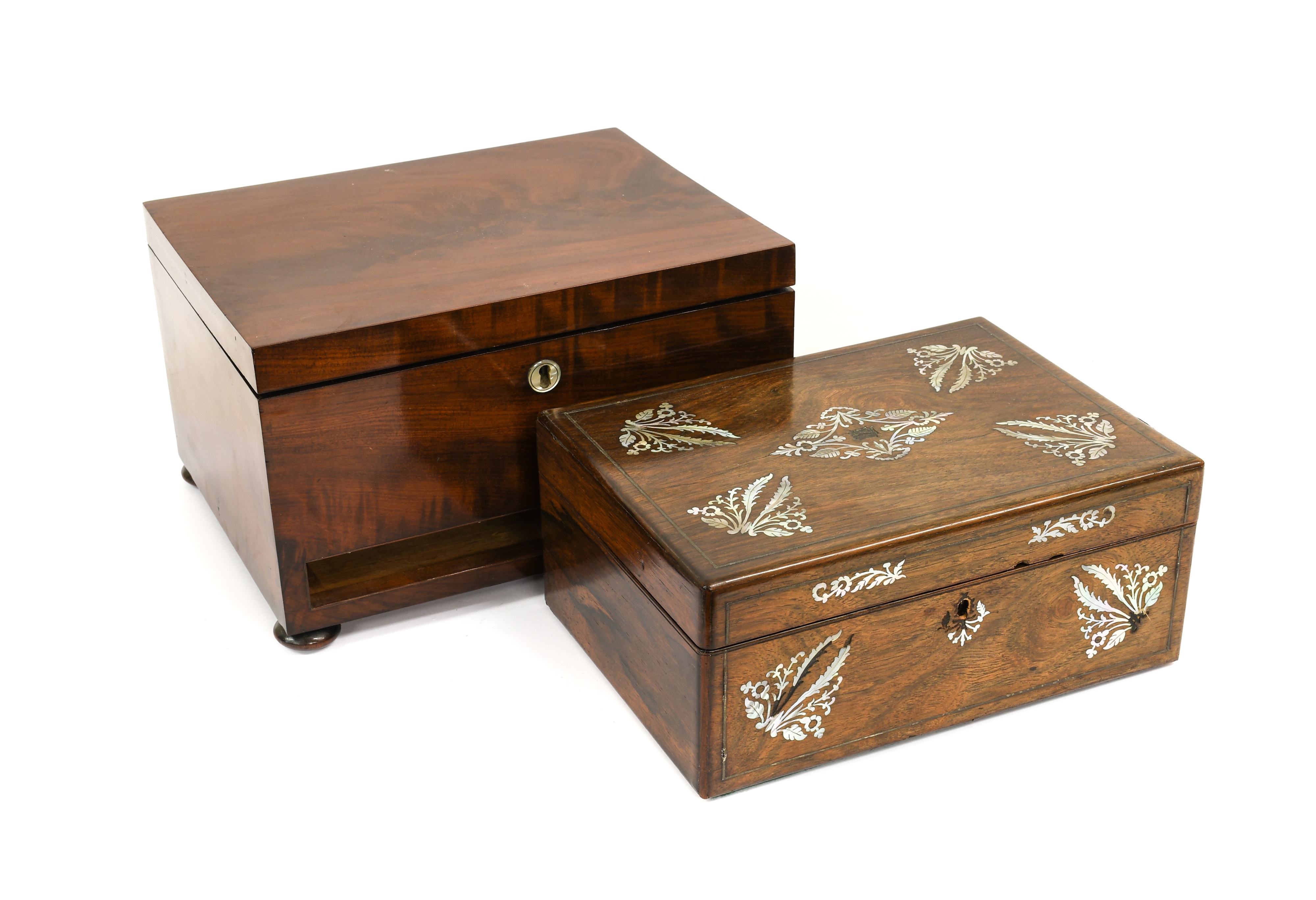 Lot 103 - A Regency Mahogany Sewing Box, of
