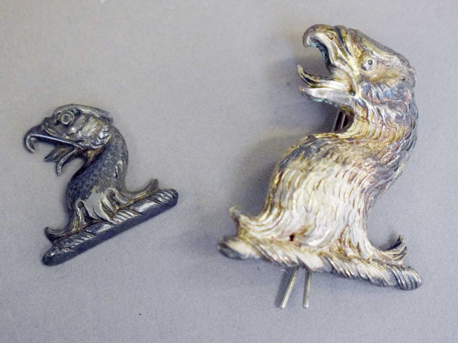 Lot 148 - A Silver Plate Heraldic Mount, formed as a