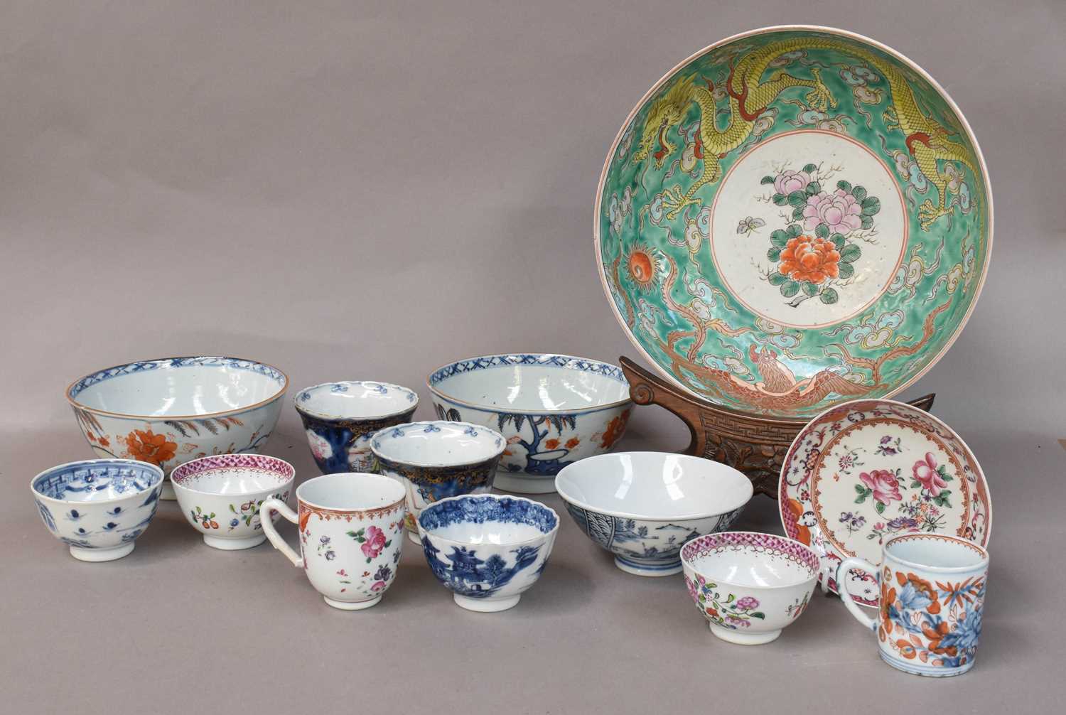 Lot 311 - A Pair Of 18th Century Imari Waste Bowls,