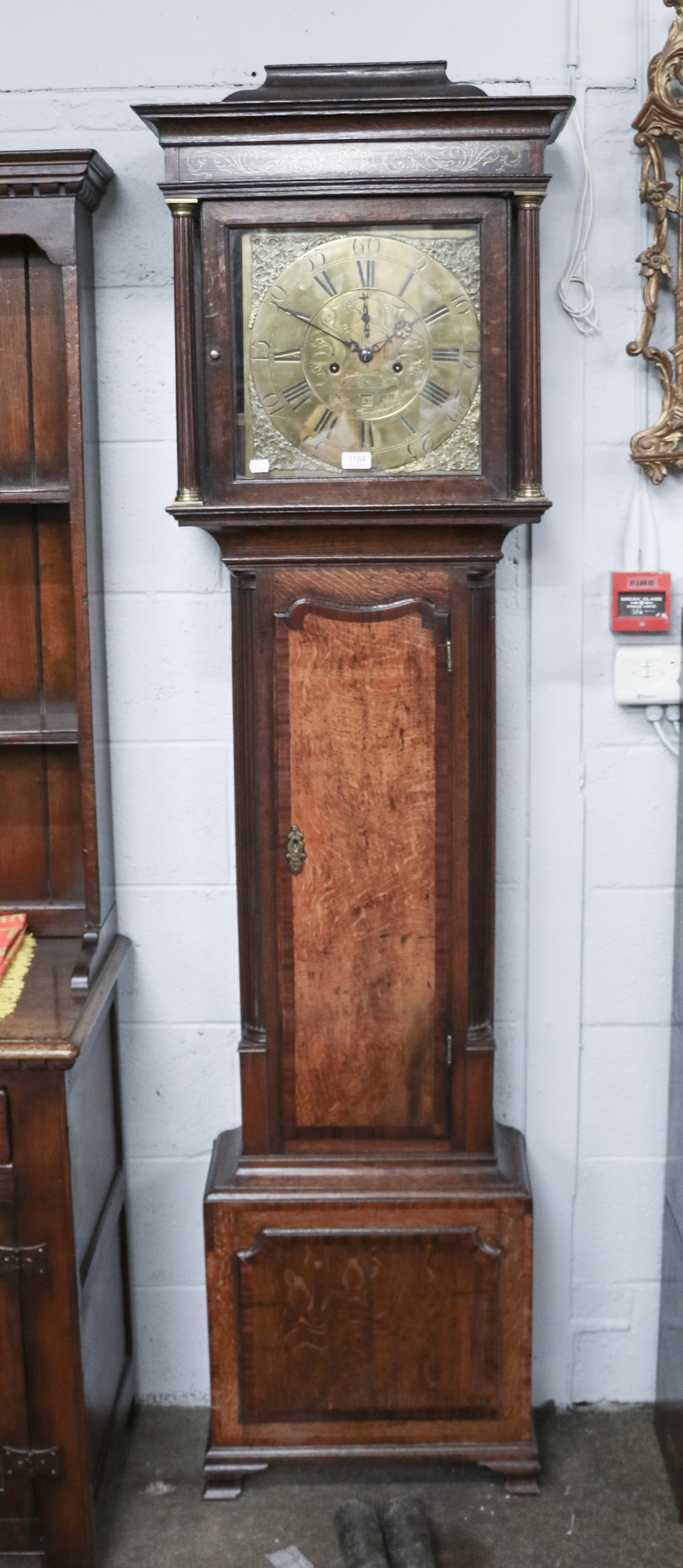 Lot 1184 - An Oak Eight Day Longcase Clock, circa 1770,