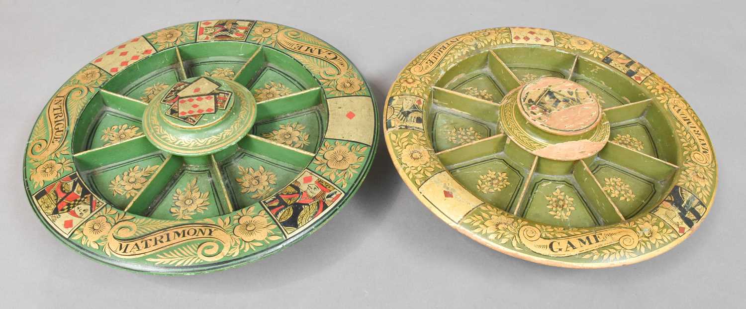 Lot 339 - A 19th Century Papier Mache Pope Joan Board,