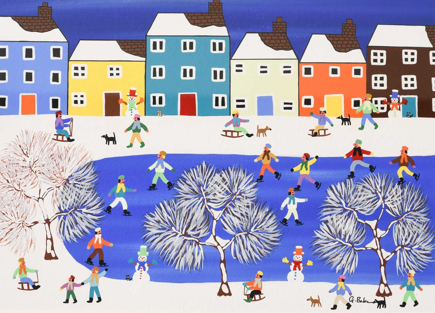 Lot 1044 - Gordon Barker (Contemporary) Figures ice