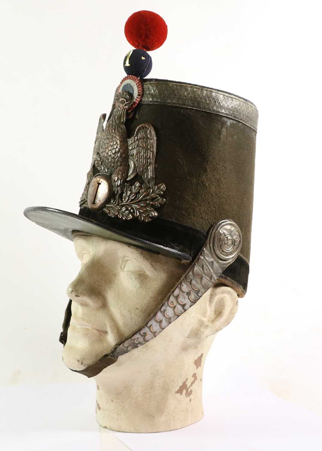 Lot 98 - A French 1st Light Infantry Officer's Shako,