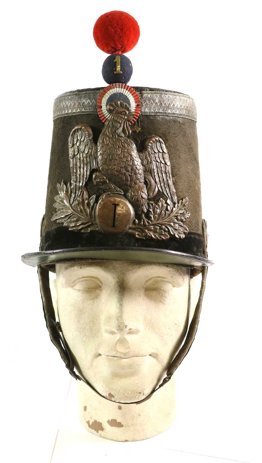 Lot 98 - A French 1st Light Infantry Officer's Shako,