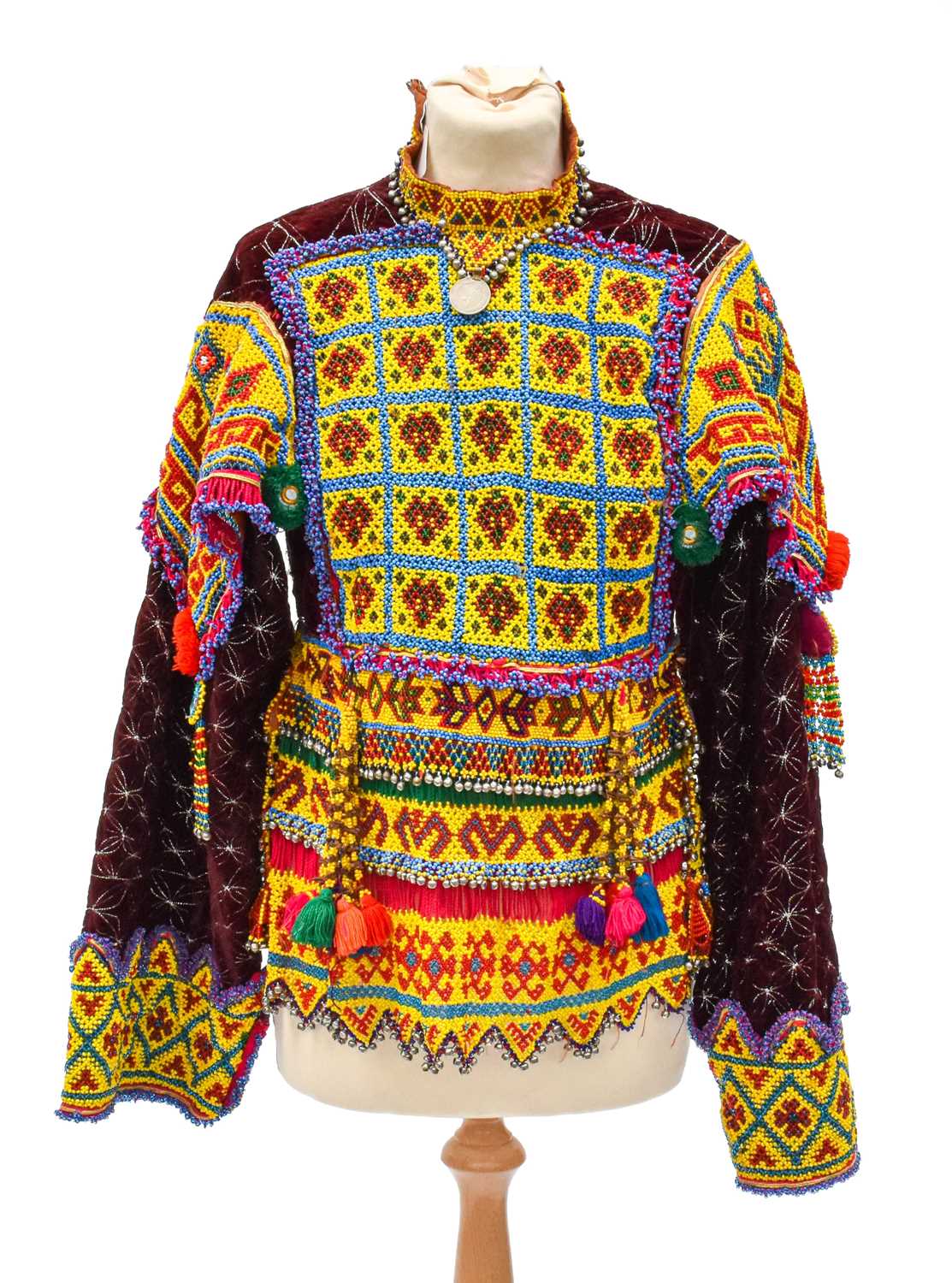 Lot 2202 - A 20th Century Heavily Beaded Shirt Front