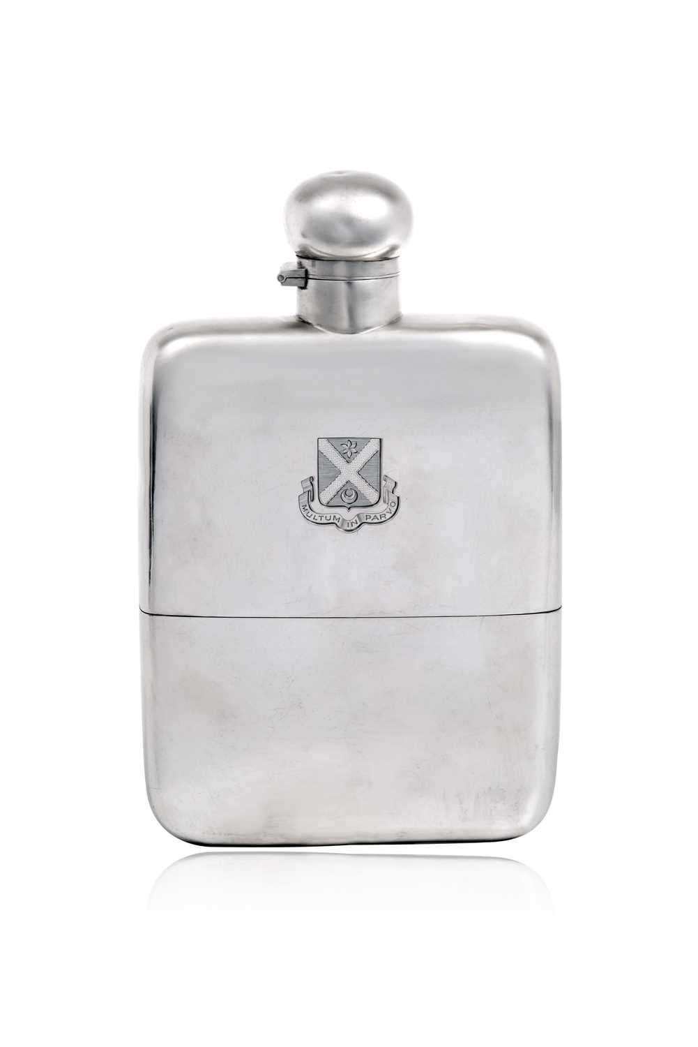 Lot 2151 - A George V Silver Spirit-Flask,