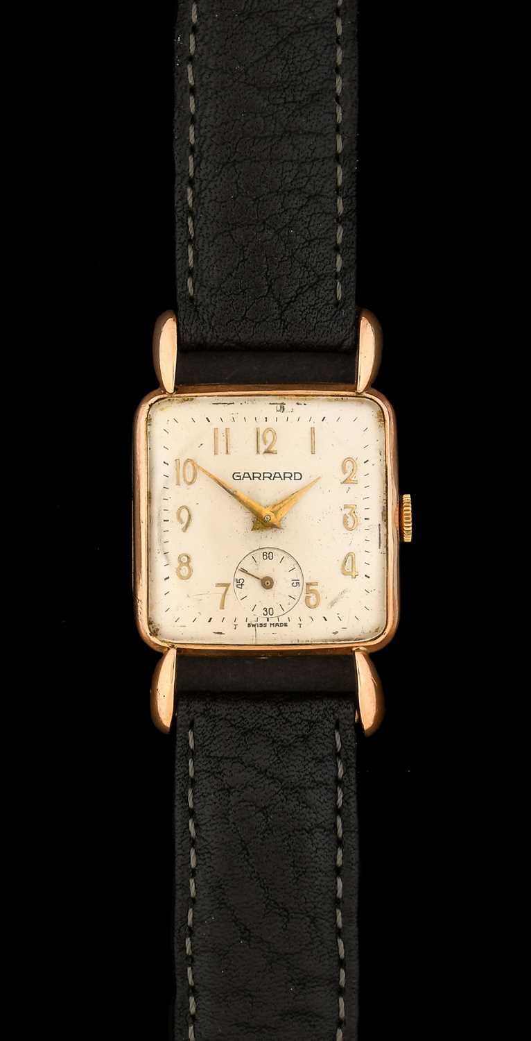 Lot 2241 - Garrard: An 18 Carat Gold Square Shaped