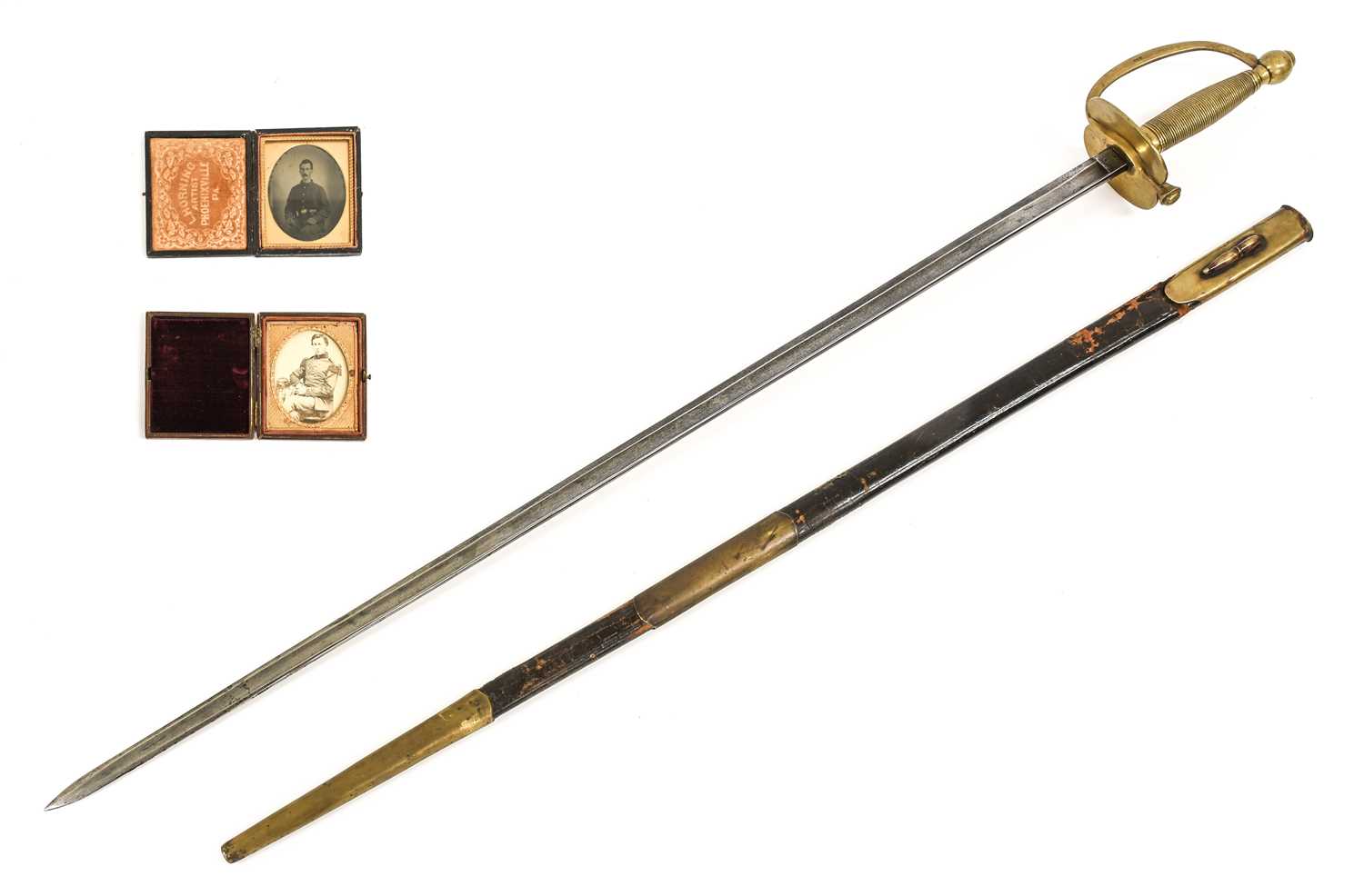Lot 173 - An American Civil War 1840 Pattern Sword by