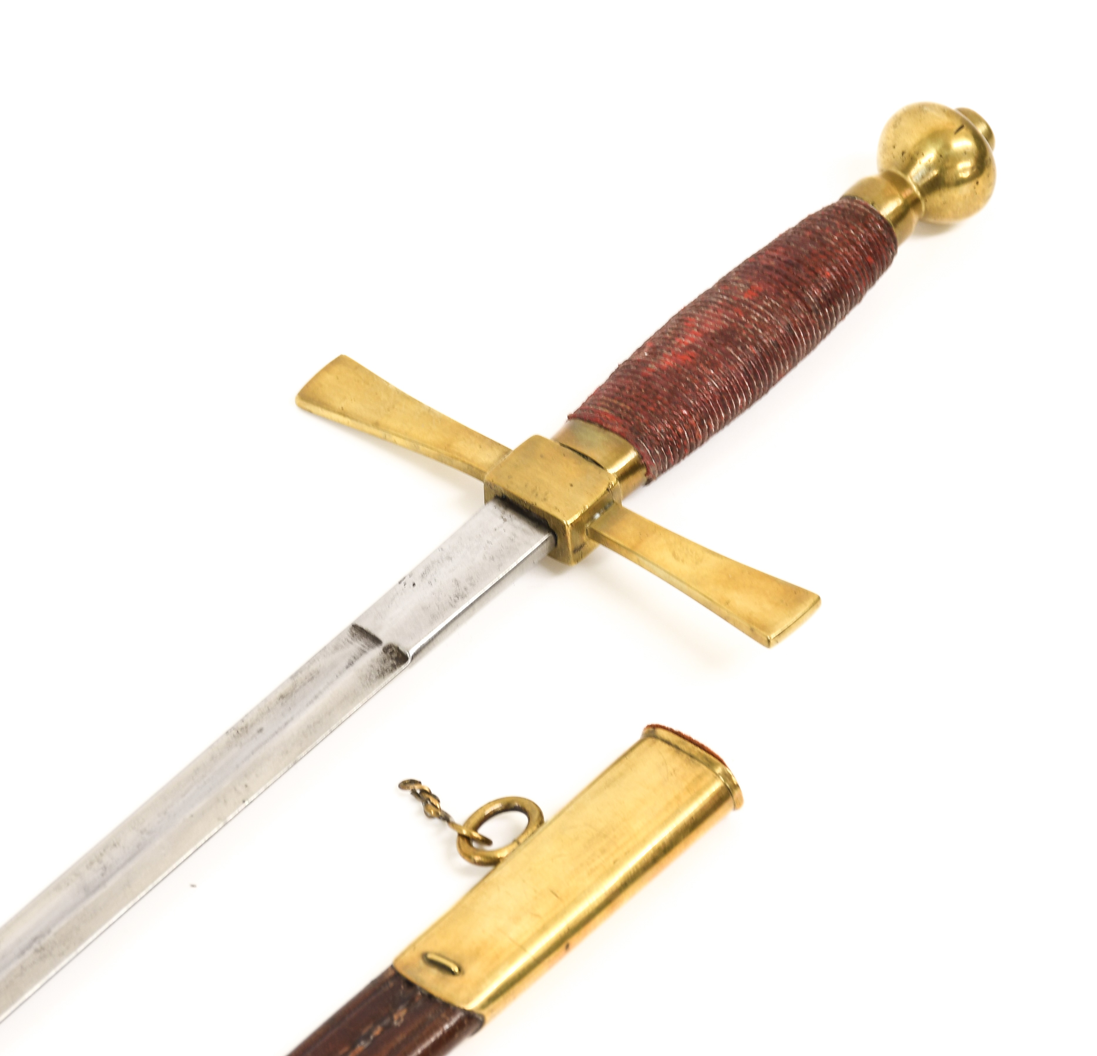 Lot 170 - A Fraternity Type Sword, with 80cm single