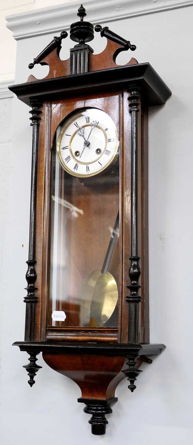 Lot 1252 - A Vienna Style Striking Wall Clock, circa