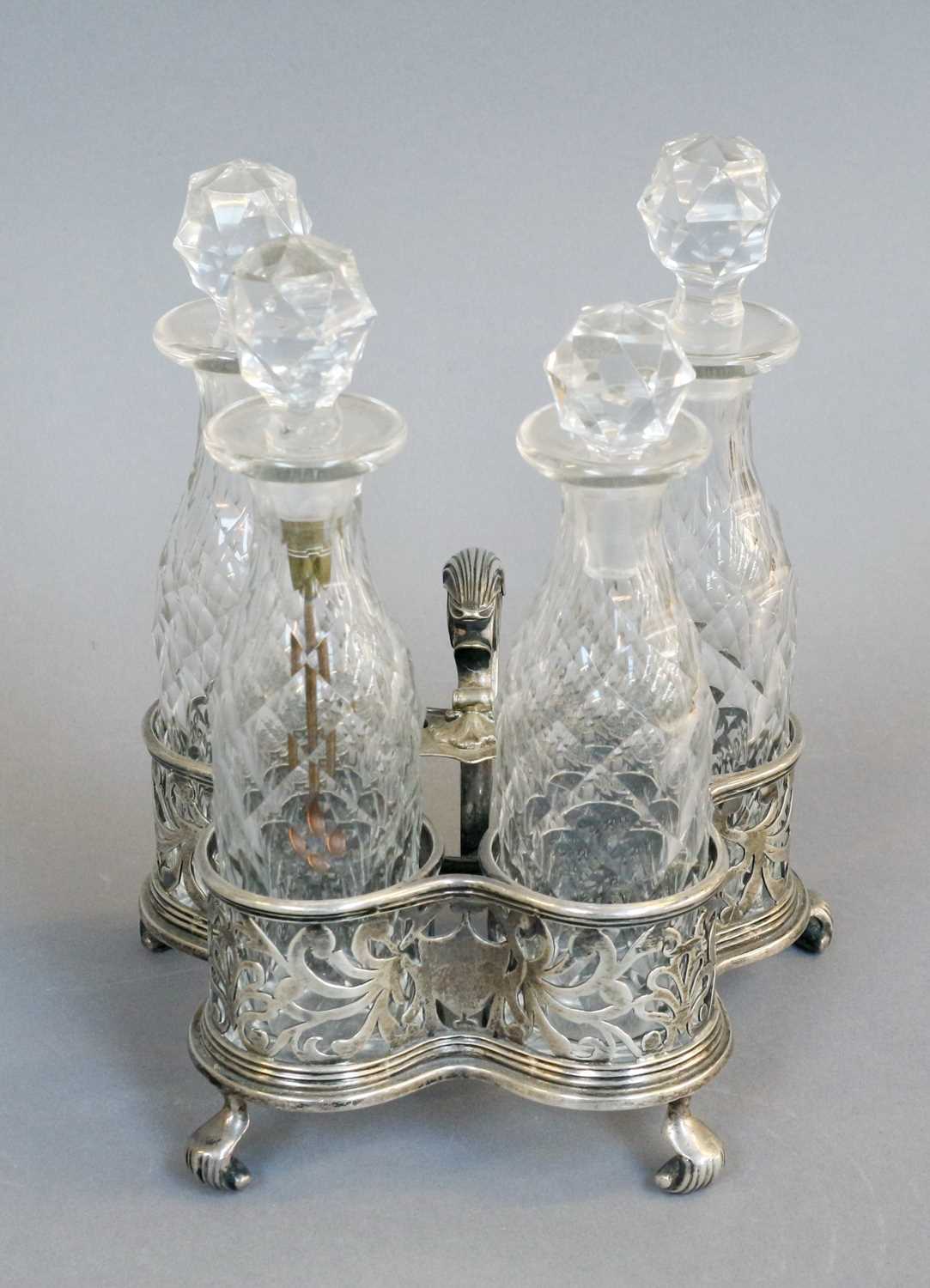 Lot 150 - A Victorian Silver Condiment-Set, by Richard